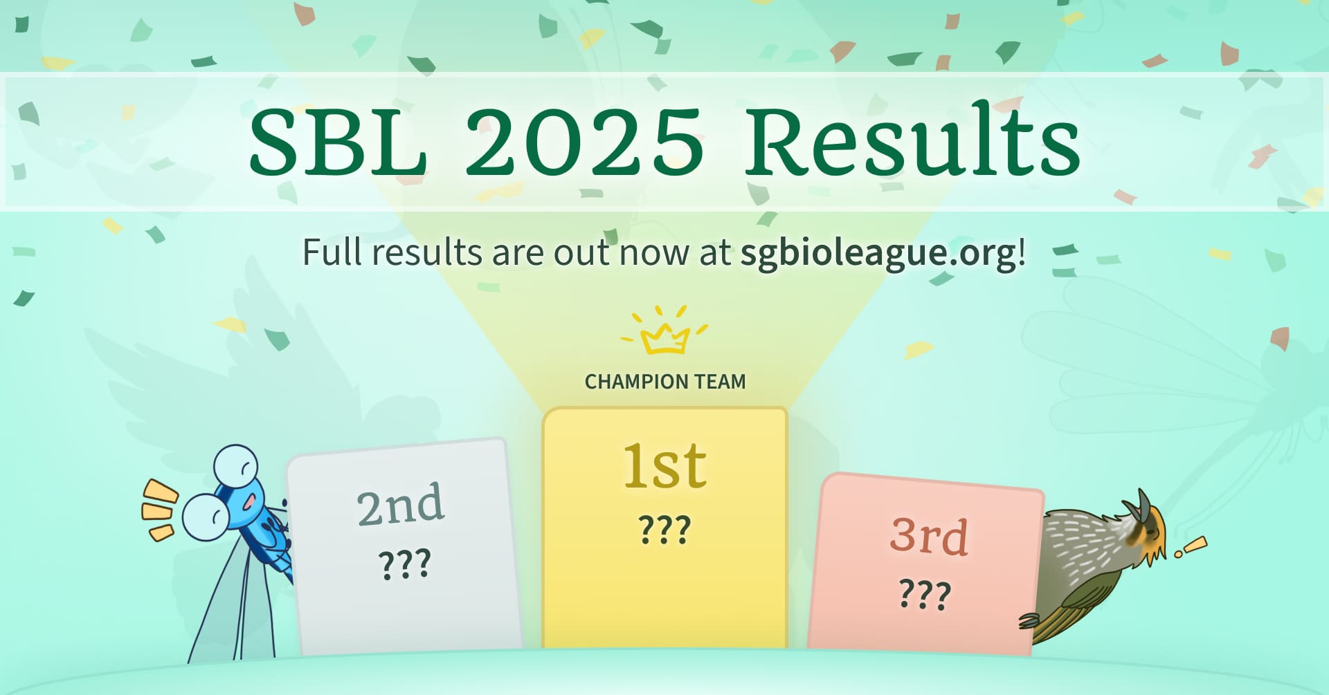 SBL 2025 Results | Singapore Biology League